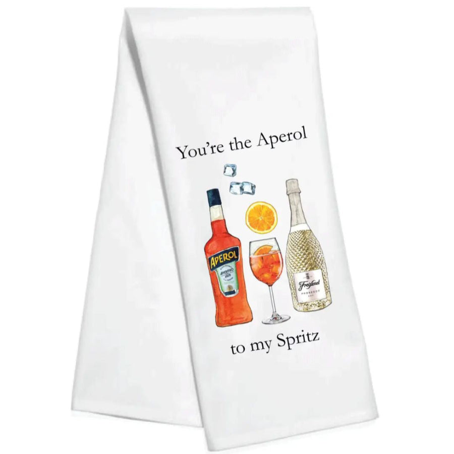 Aperol To My Spritz Kitchen Tea Towel | Cambridge Uncommon