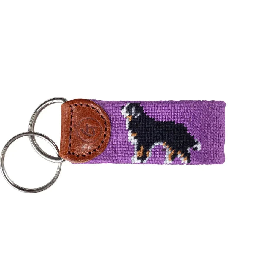 Bernese Mountain Dog Needlepoint Keychain | Cambridge Uncommon