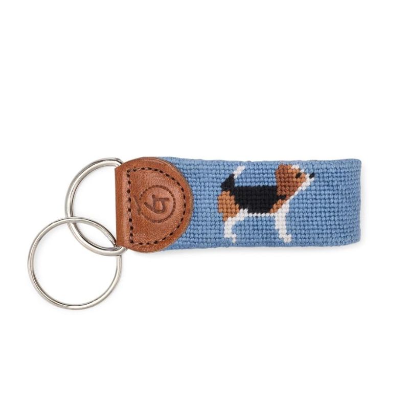 Beagle Dog Needlepoint Keychain | Cambridge Uncommon