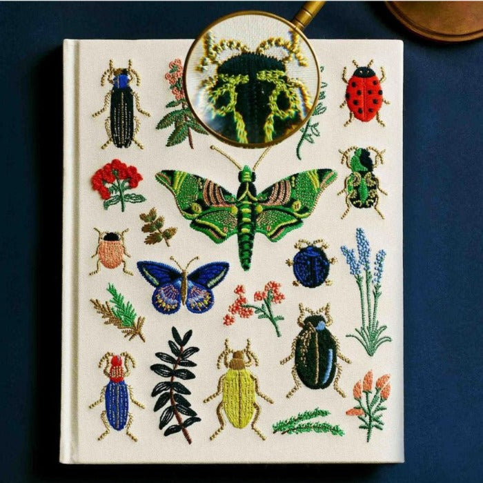 "Curio" Embroidered 10" Fabric Sketchbook | Cambridge Uncommon