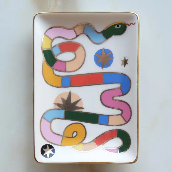Colorful Snake Trinket Dish | Cambridge Uncommon