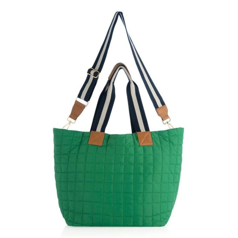Green Quilted Travel Bag | Cambridge Uncommon