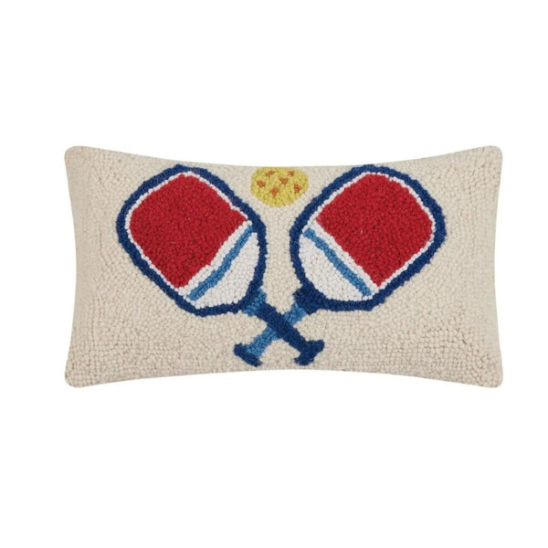 Pickleball Pillow | Wool Hook Pillow | Cambridge Uncommon