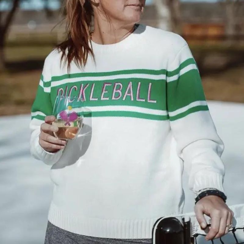 Women's "Pickleball" Sweater - XL only | Cambridge Uncommon
