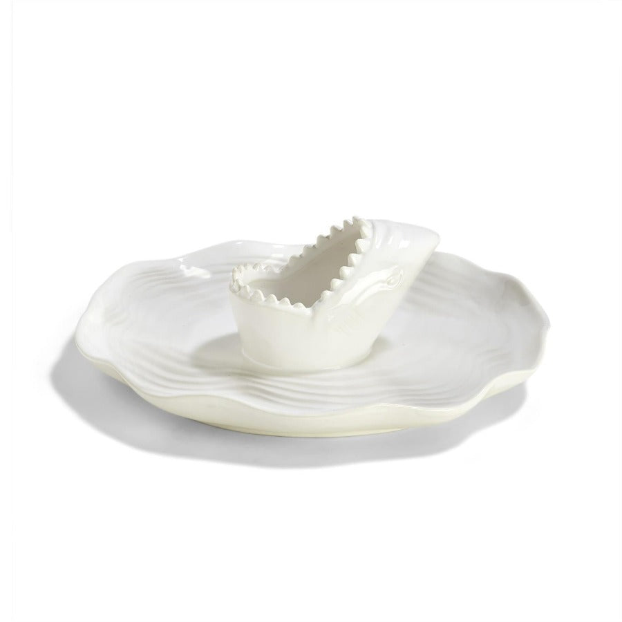 Great White Shark Chips and Dip Platter | Cambridge Uncommon